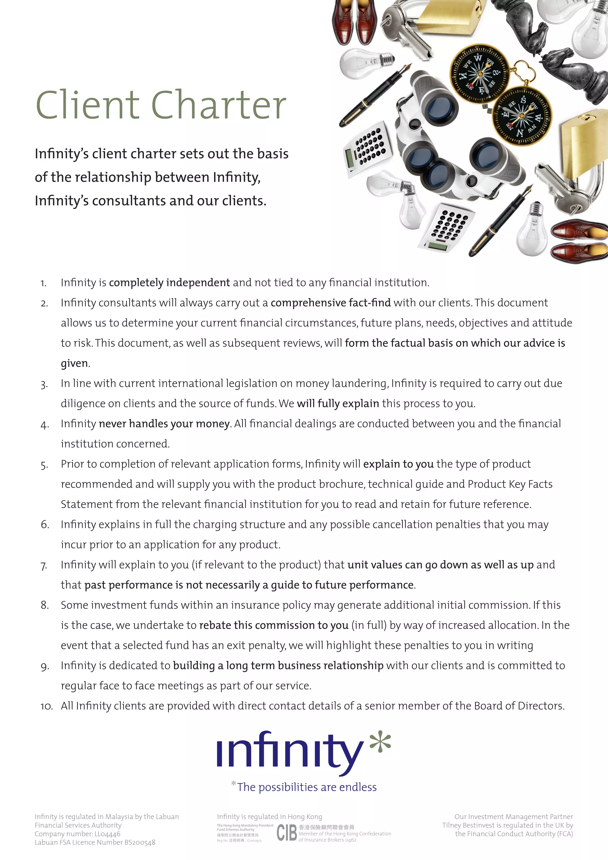 Infinity Client Charter | PDF