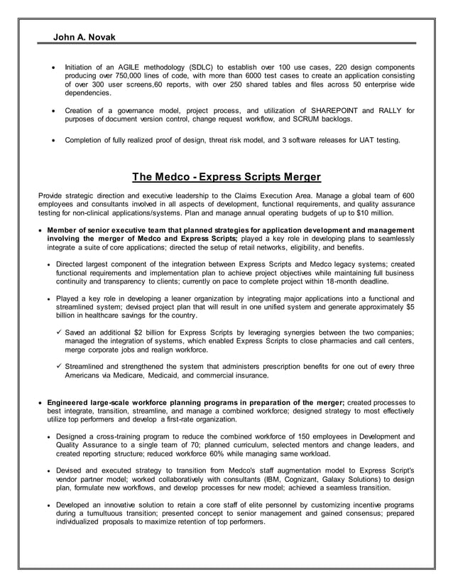 John Novak Resume 2016 | DOCX | Business | Business and Finance