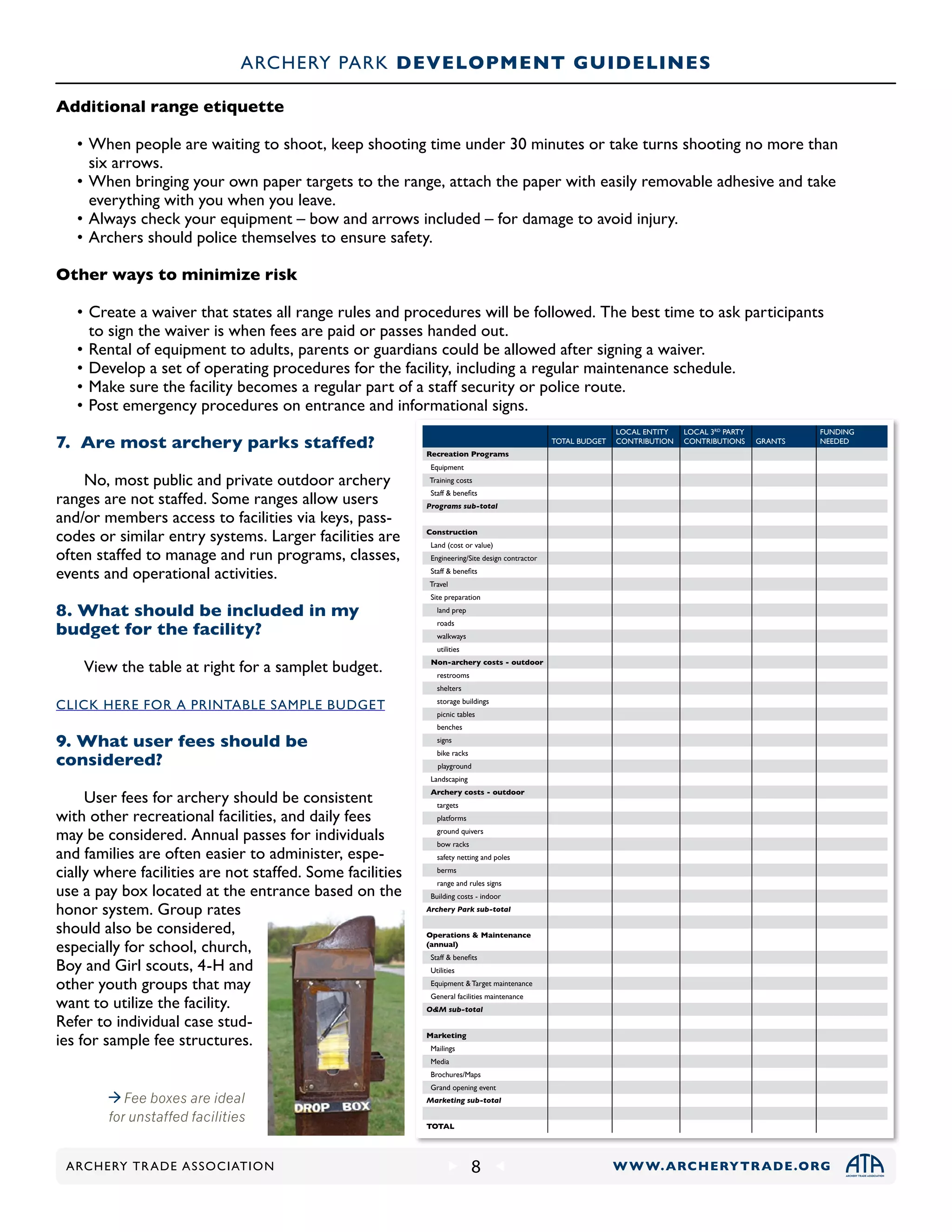 ATA-Archery-Park-Guide-New May2015 | PDF | Hunting and Shooting | Sports