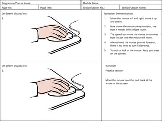 Sample Storyboard Computers 101 | PDF