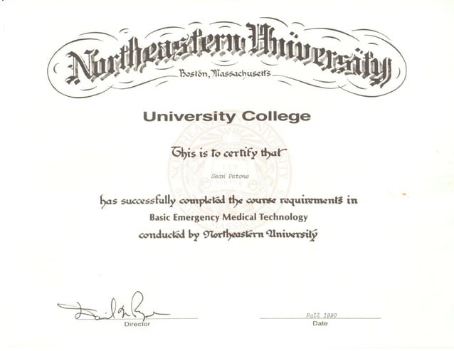 EMT Certificate | PDF