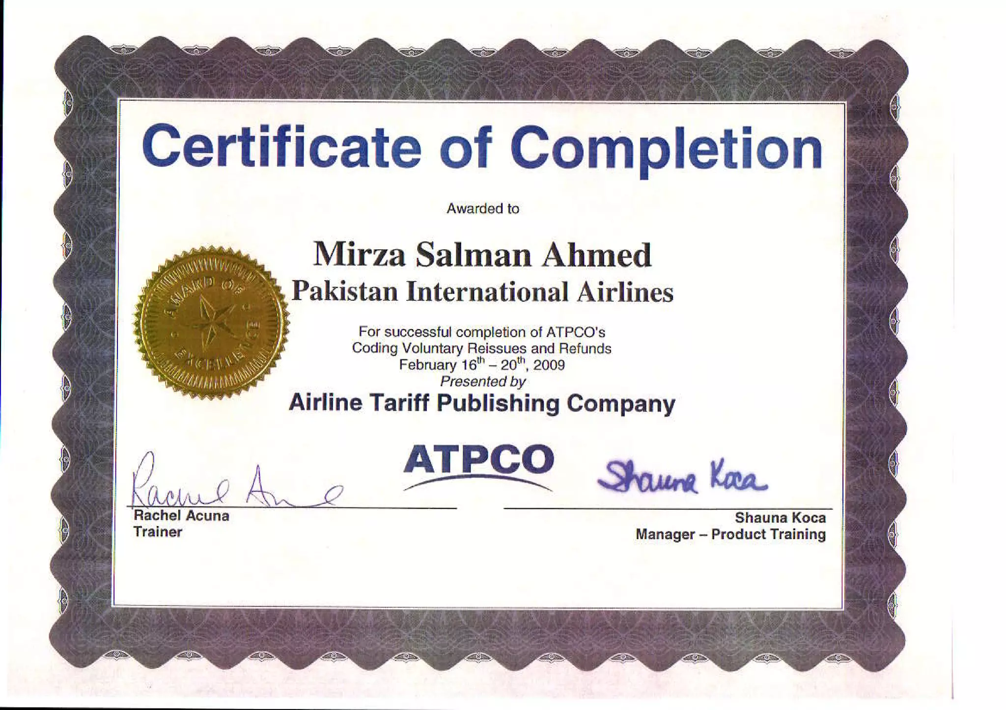 ATPCo (Coding Voluntary Reissues and Refunds) | PDF
