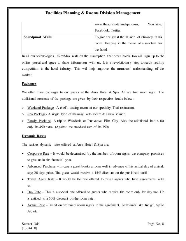 Facilities Planning Hotel Project- Sam