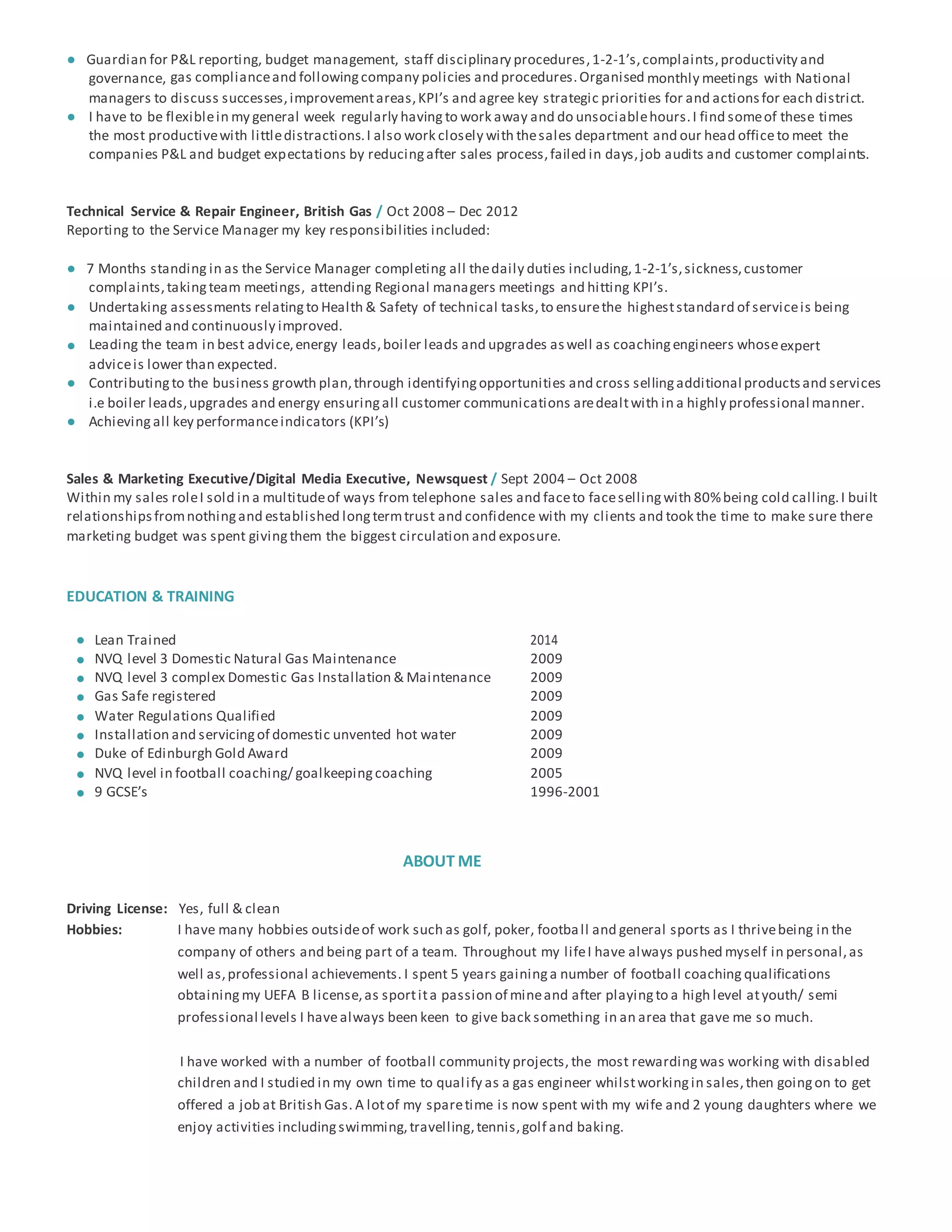 Carl Marsh CV | DOCX