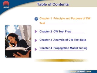 WCDMA RNP CW Test and Propagation Model Tuning(UNET | PPT