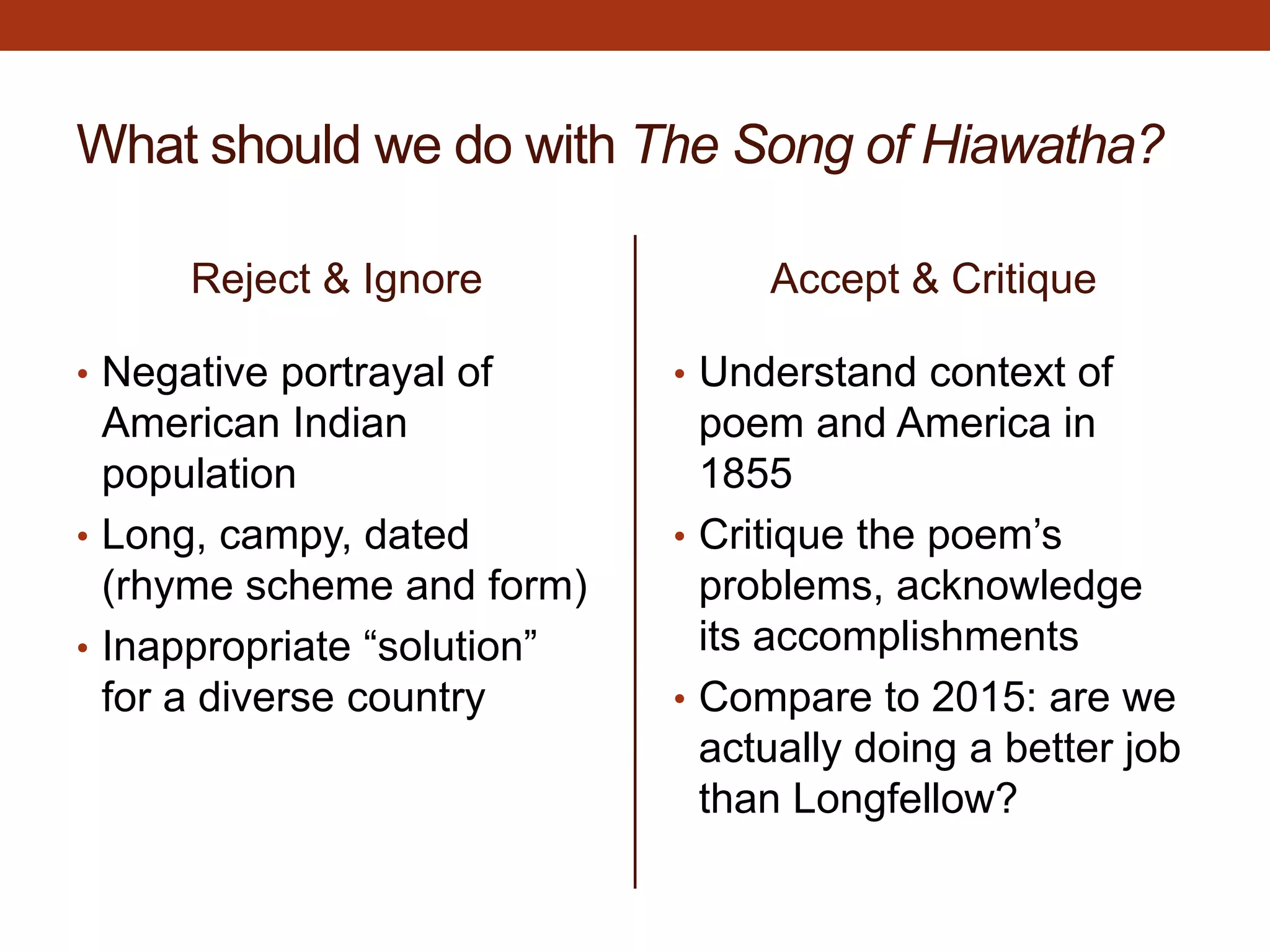 Hiawatha Presentation | PPTX