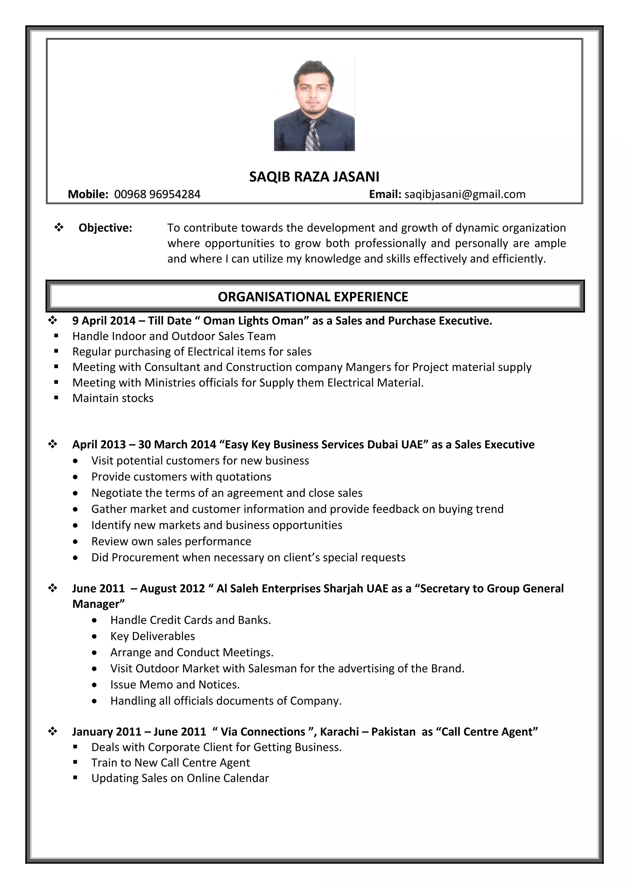 saqib jasanii cv | PDF