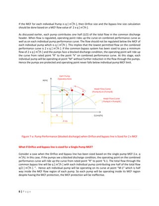 Common MCF Bypass Line for Multiple Pumps | PDF