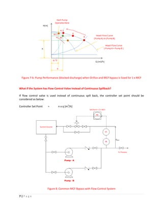Common MCF Bypass Line for Multiple Pumps | PDF