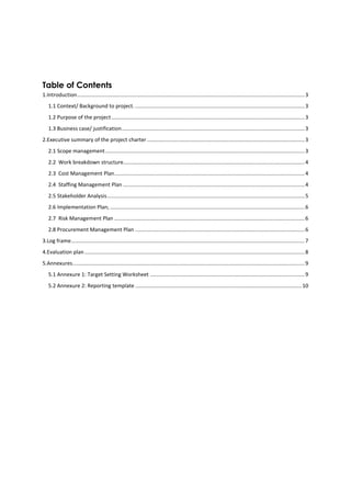 Proposed project plan template | PDF