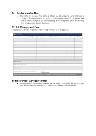 Proposed project plan template | PDF