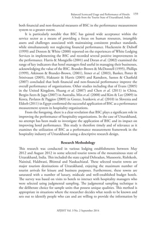 Balanced Scorecard Usage and Performance of Hotels_APJIHT | PDF
