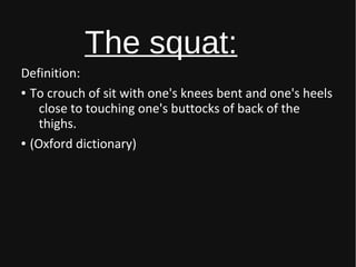Squat presentation | ODP