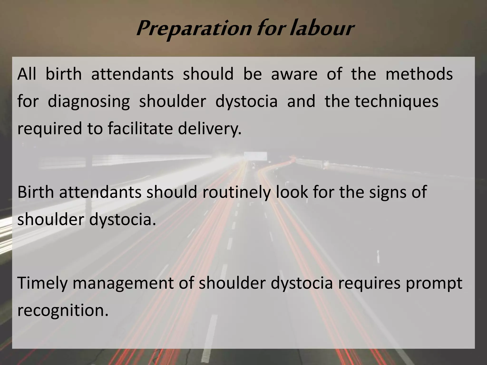 Shoulder dystocia | PPTX