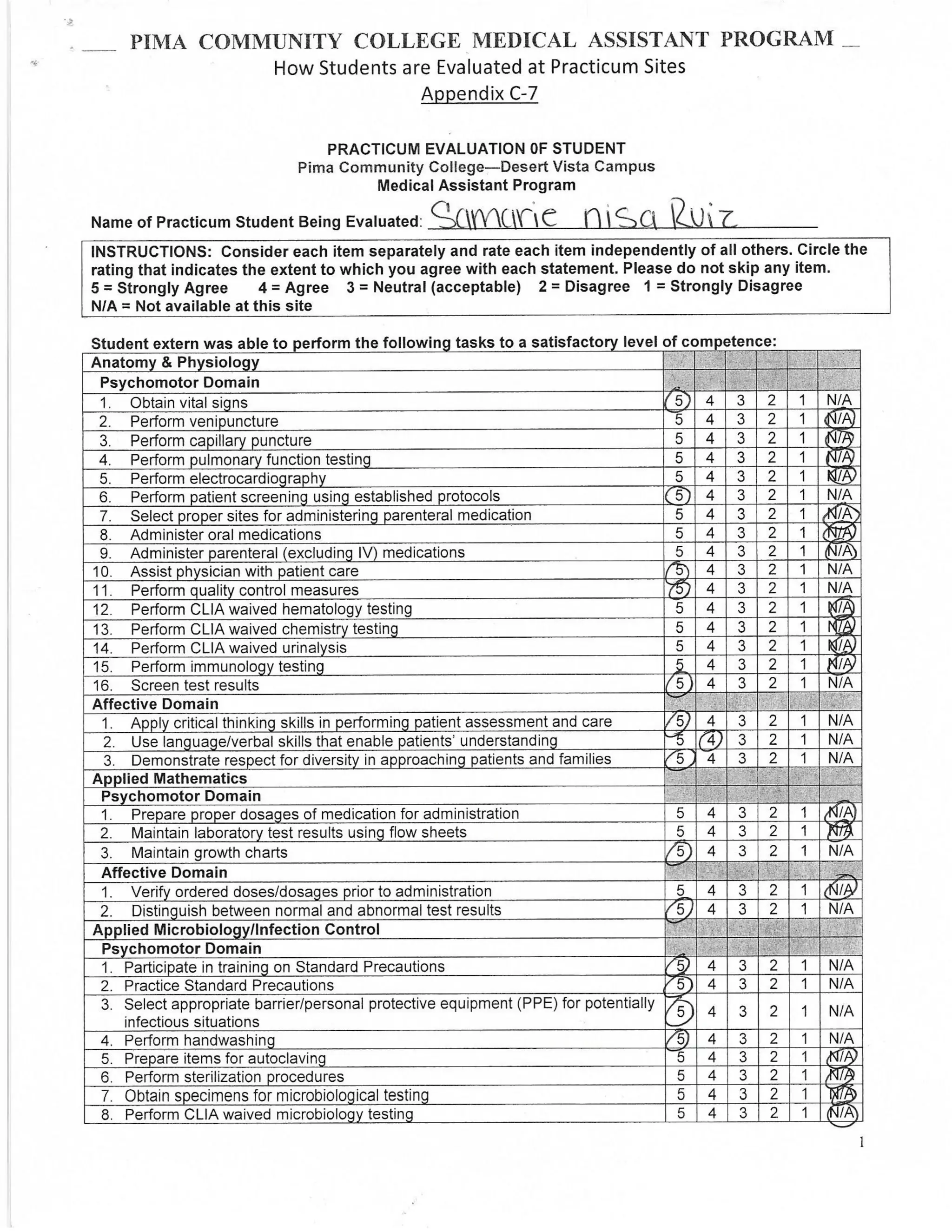 practicum evaluation | PDF