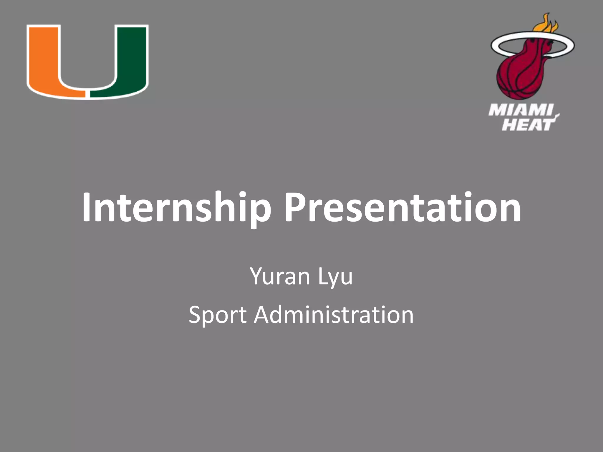 Internship Presentation | PPT