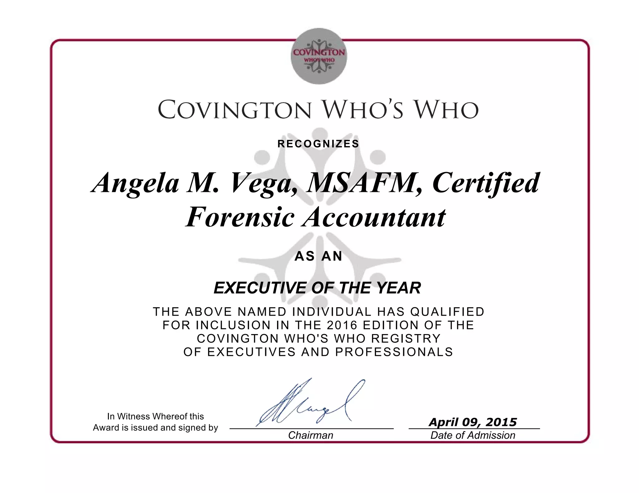 COVINGTON WHO IS WHO MEMBER OF THE YEAR | PDF