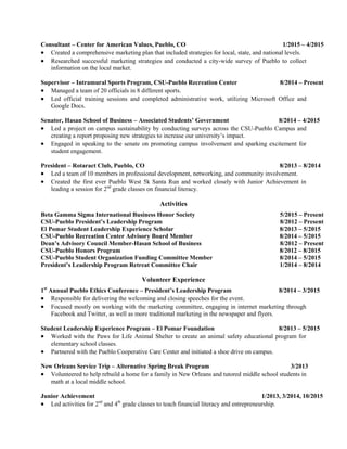 Taylor Voss Resume 2016 | PDF