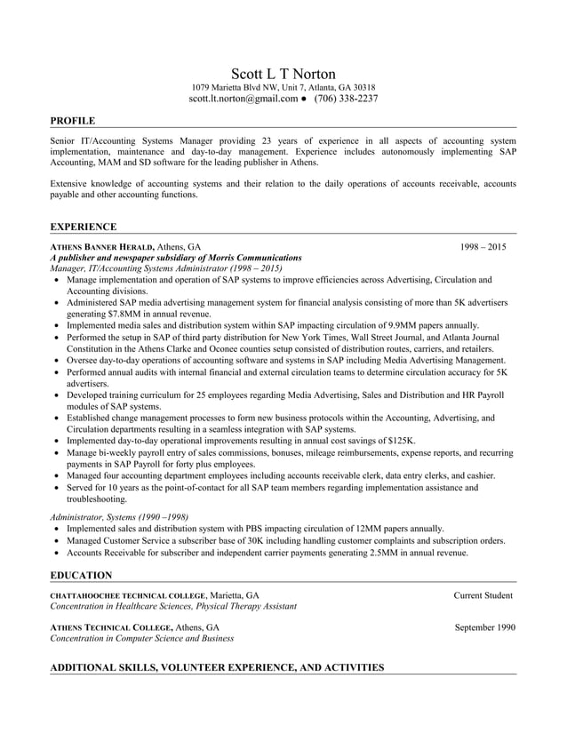 Scott Norton - Resume | DOC