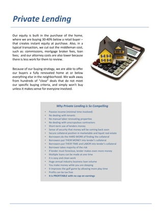 Private Money Lender Credibility Packet | PPTX