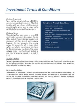 Private Money Lender Credibility Packet | PPTX