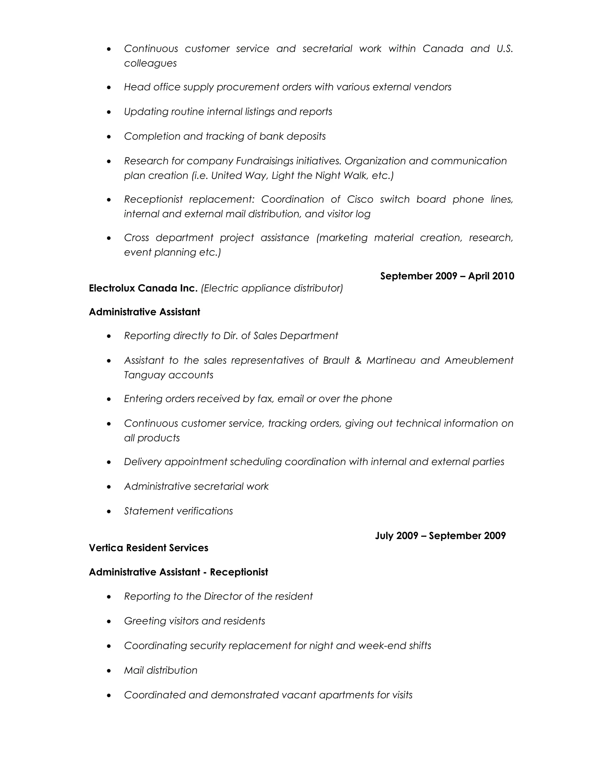 Valérie Bélisle - CV English | PDF