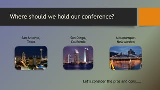 Conference Location Presentation | PPT