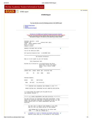 USC_OASIS_STARS Report | PDF