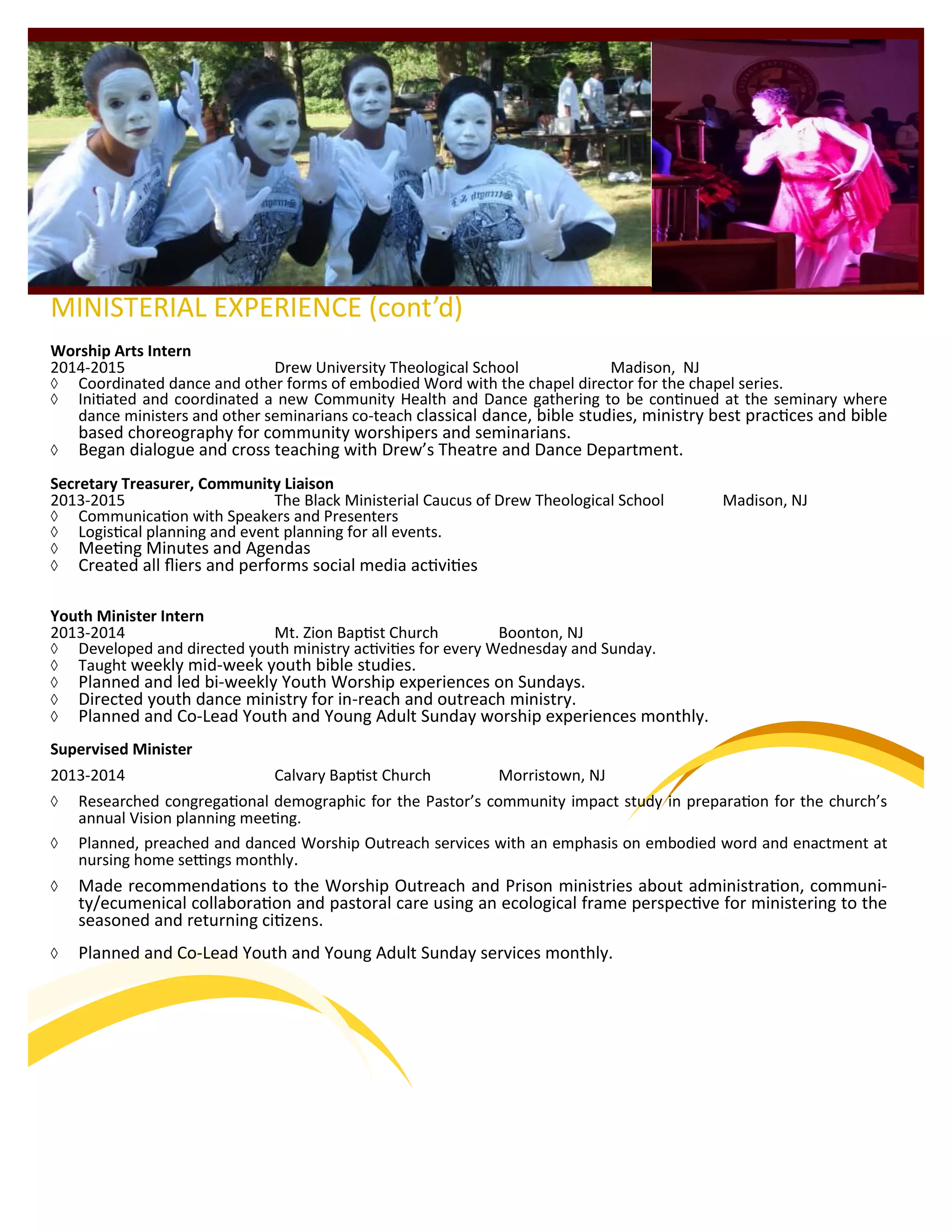 Ministry Resume 06162015-2 | PDF