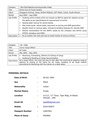 CV Lijoe George | PDF