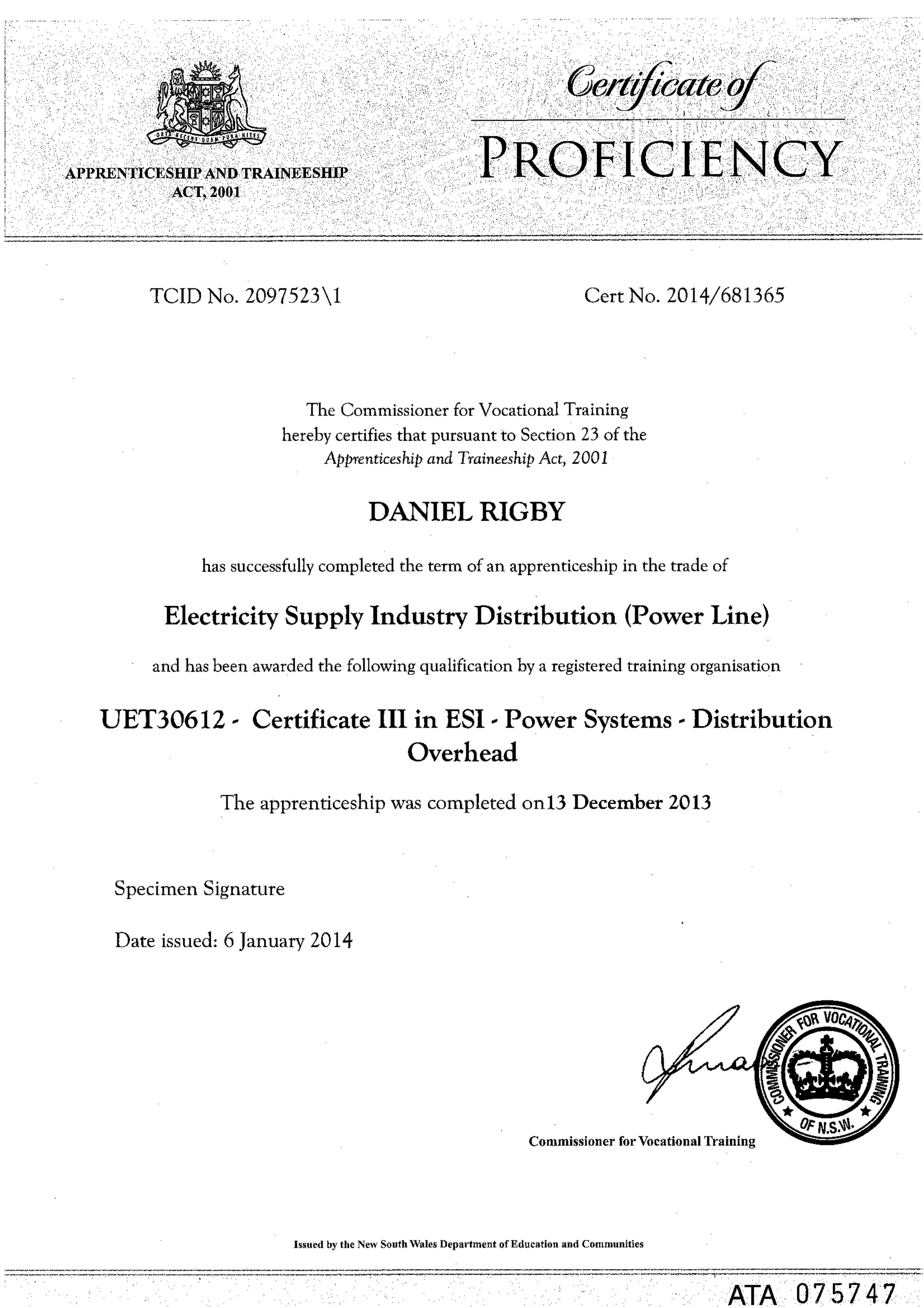 Trade Certificate | PDF