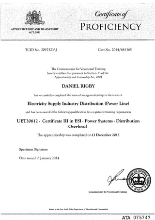 Trade Certificate | PDF