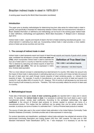 Brazilian indirect trade in steel, 1970-2011 | PDF | Commodities | Economy