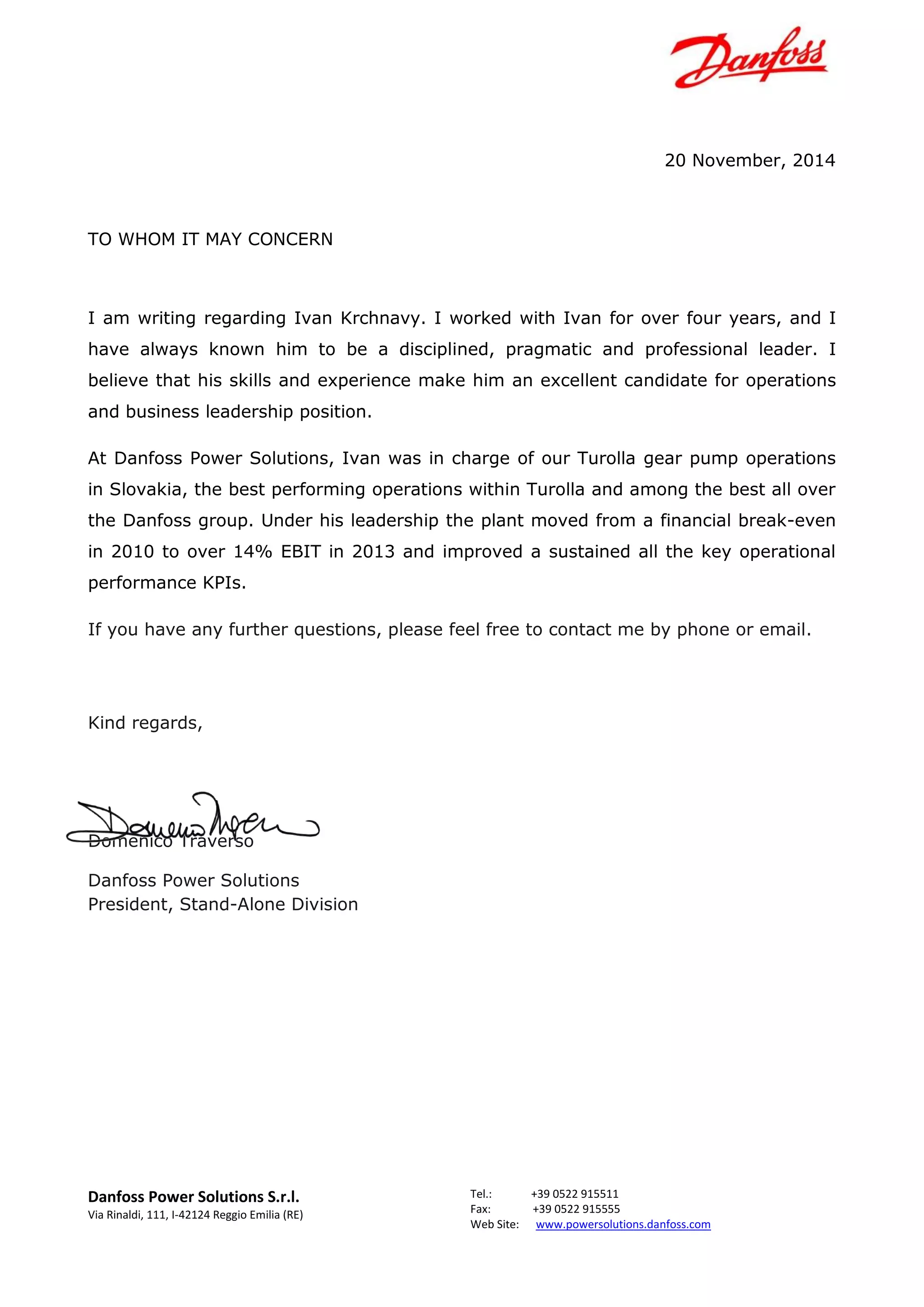 Ivan Recommendation Letter-signed | PDF