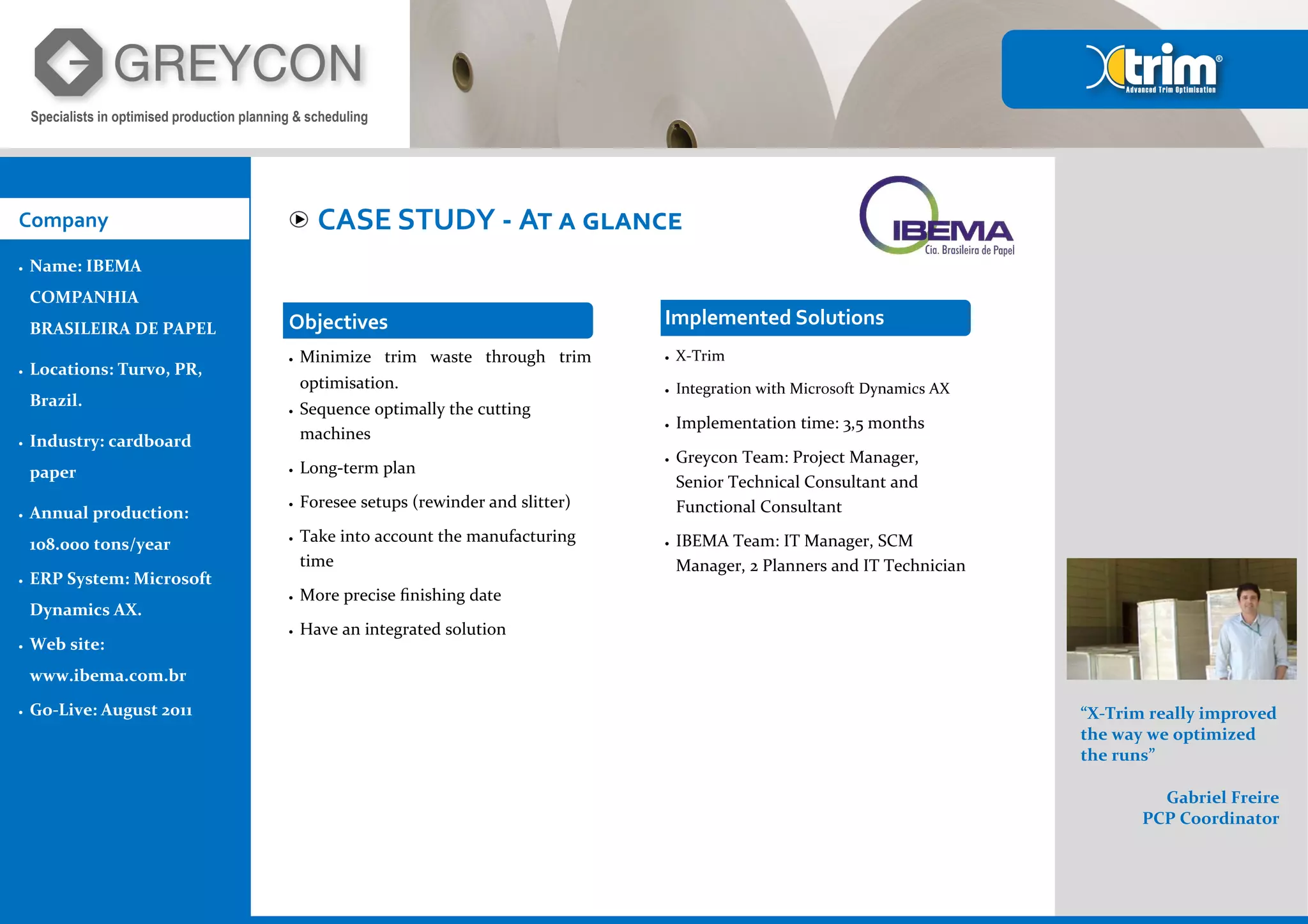 Greycon Case Study - IBEMA | PDF