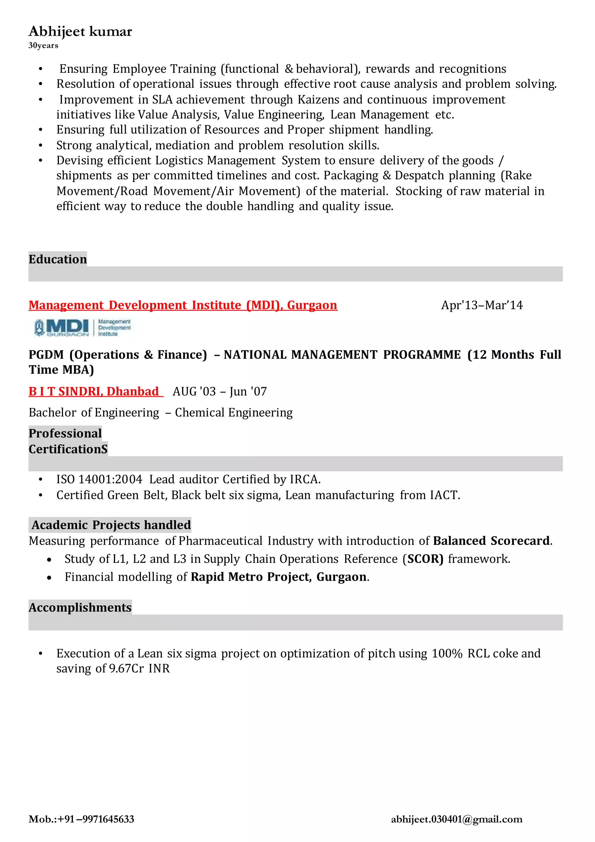 Abhijeet Resume | DOCX