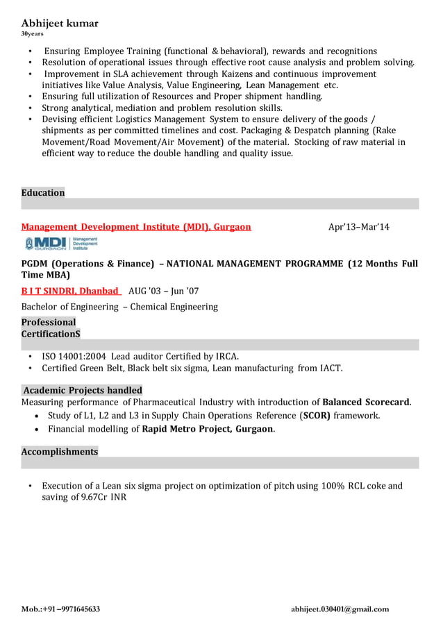 Abhijeet Resume | DOCX