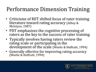 Survey of Rater Training Programs | PPT