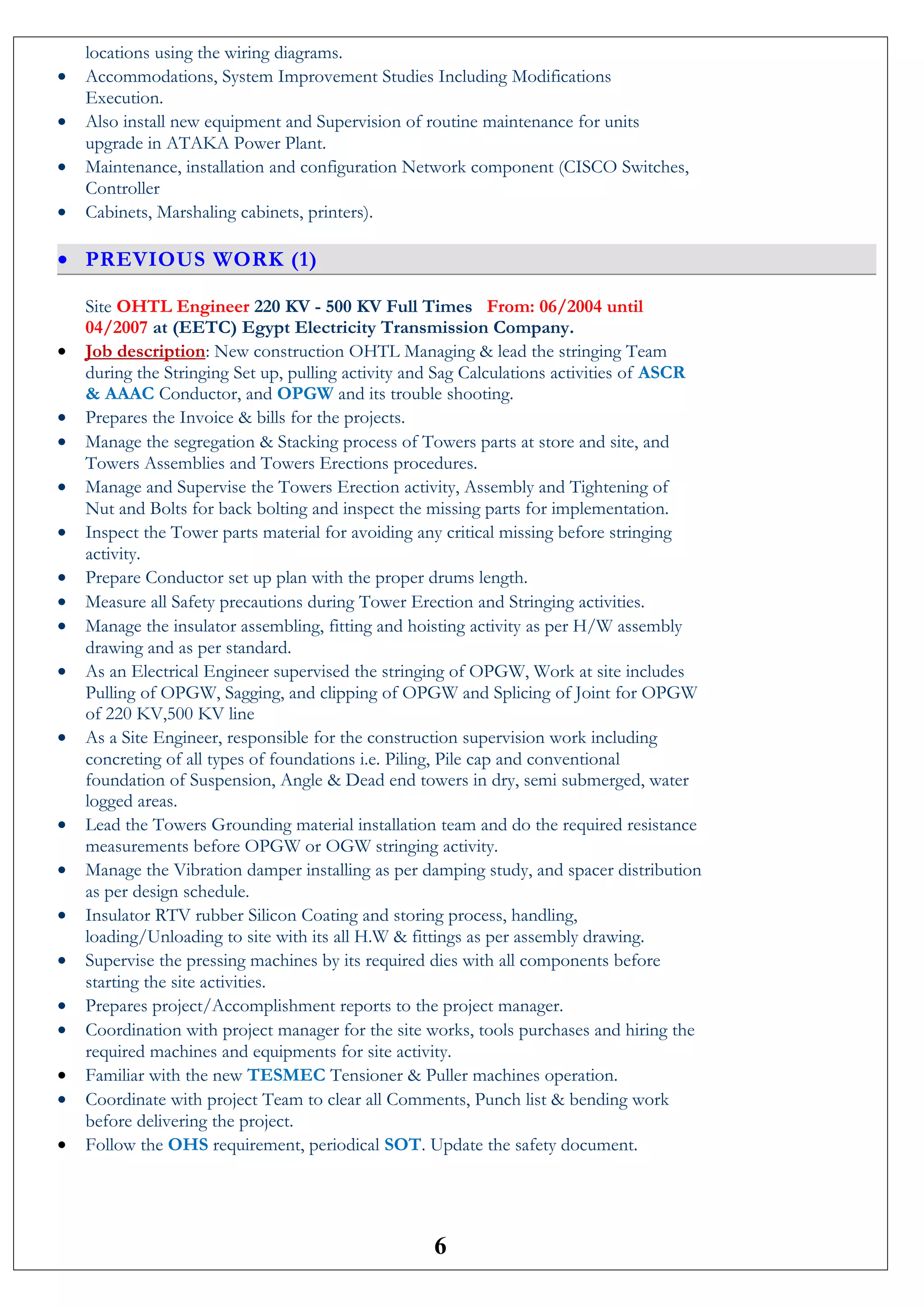 Mohamed Abou mesalem updated CV | DOC