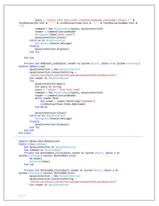 Massachusetts Indoor Soccer League Database | DOCX | Databases | Computer Software and Applications