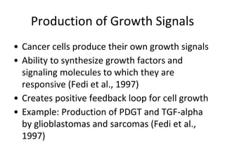 Hallmarks of Cancer - Sustained Proliferative Signaling | PPTX