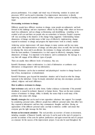 A practical guide to service improvement in healthcare. | DOCX