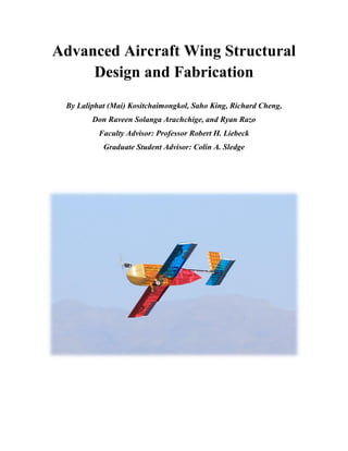 UROP Proposal Advanced Aircraft Wing Structural Design and Fabrication ...