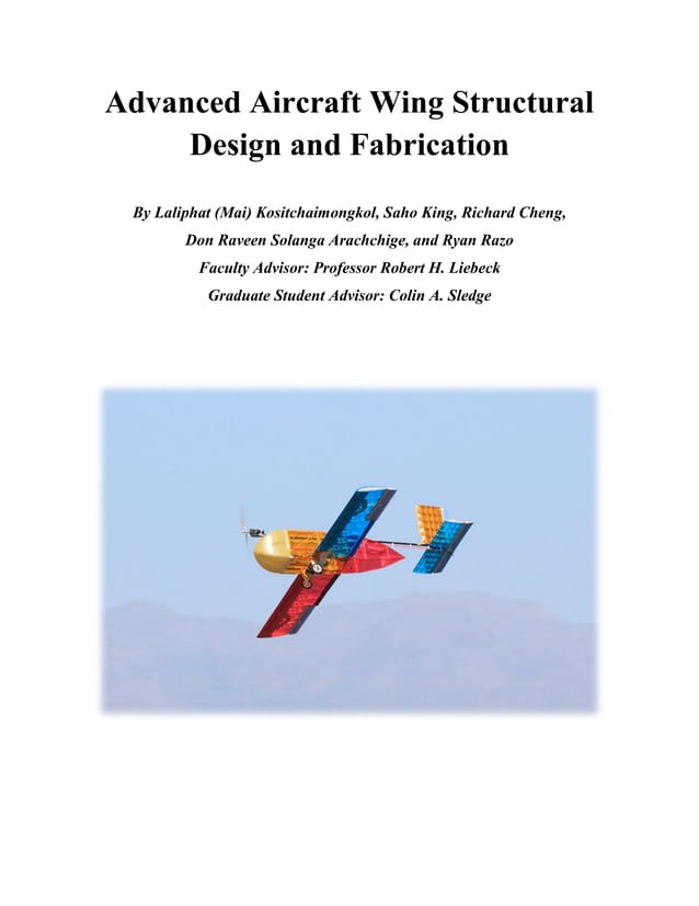UROP Proposal Advanced Aircraft Wing Structural Design and Fabrication | PDF | Aviation Industry ...