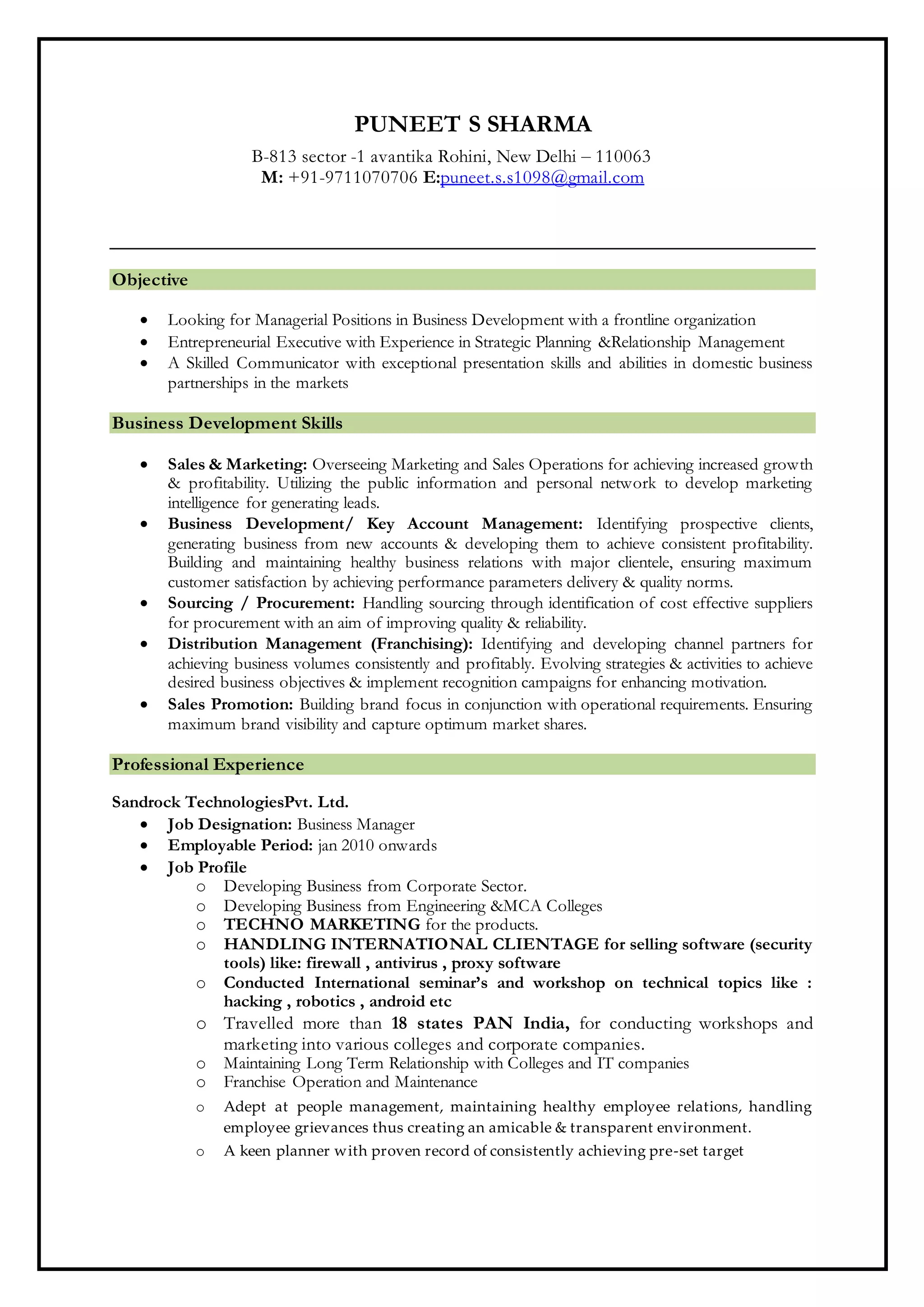 puneet new resume (1) (1) | DOCX