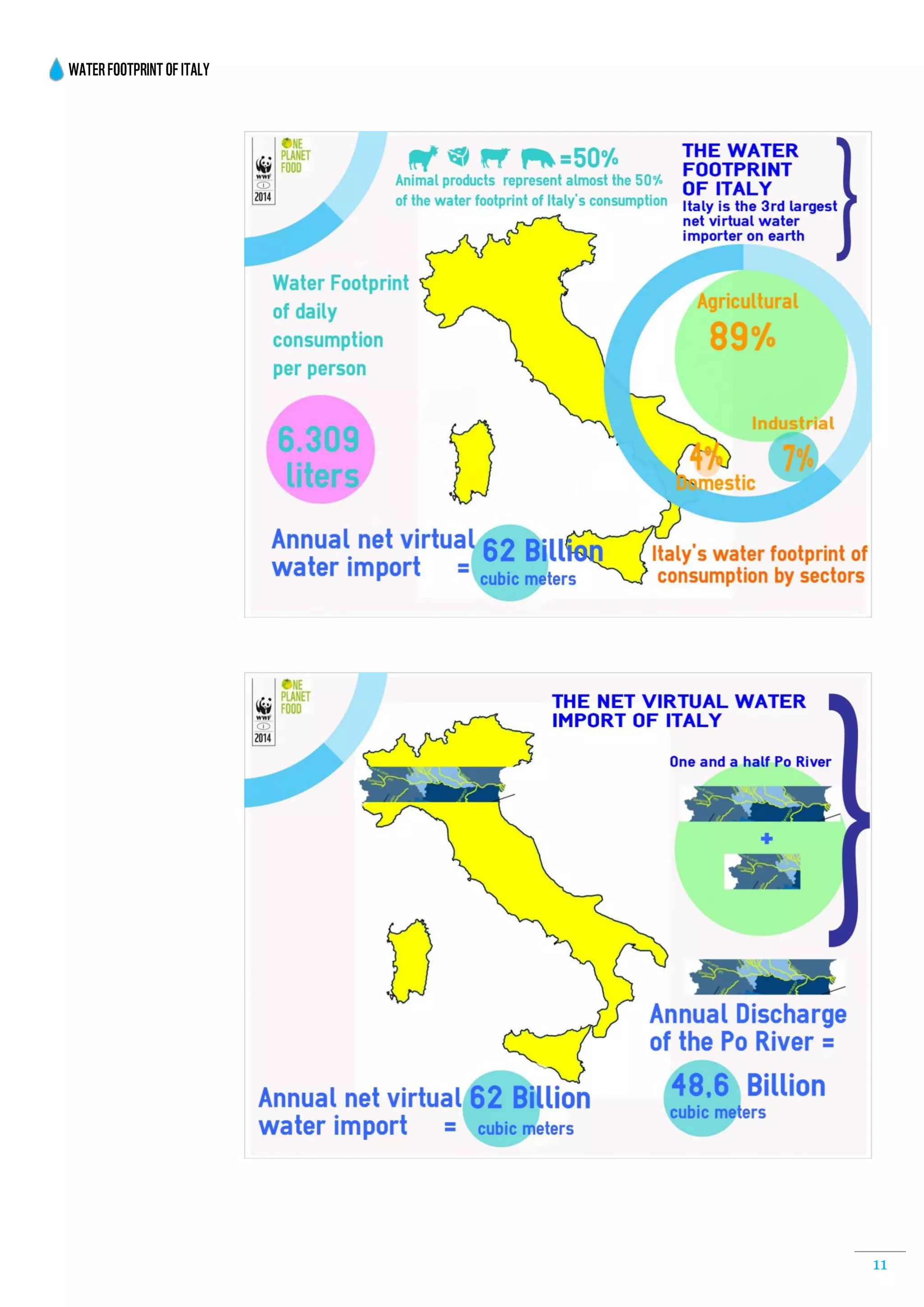 The water footprint of Italy | PDF