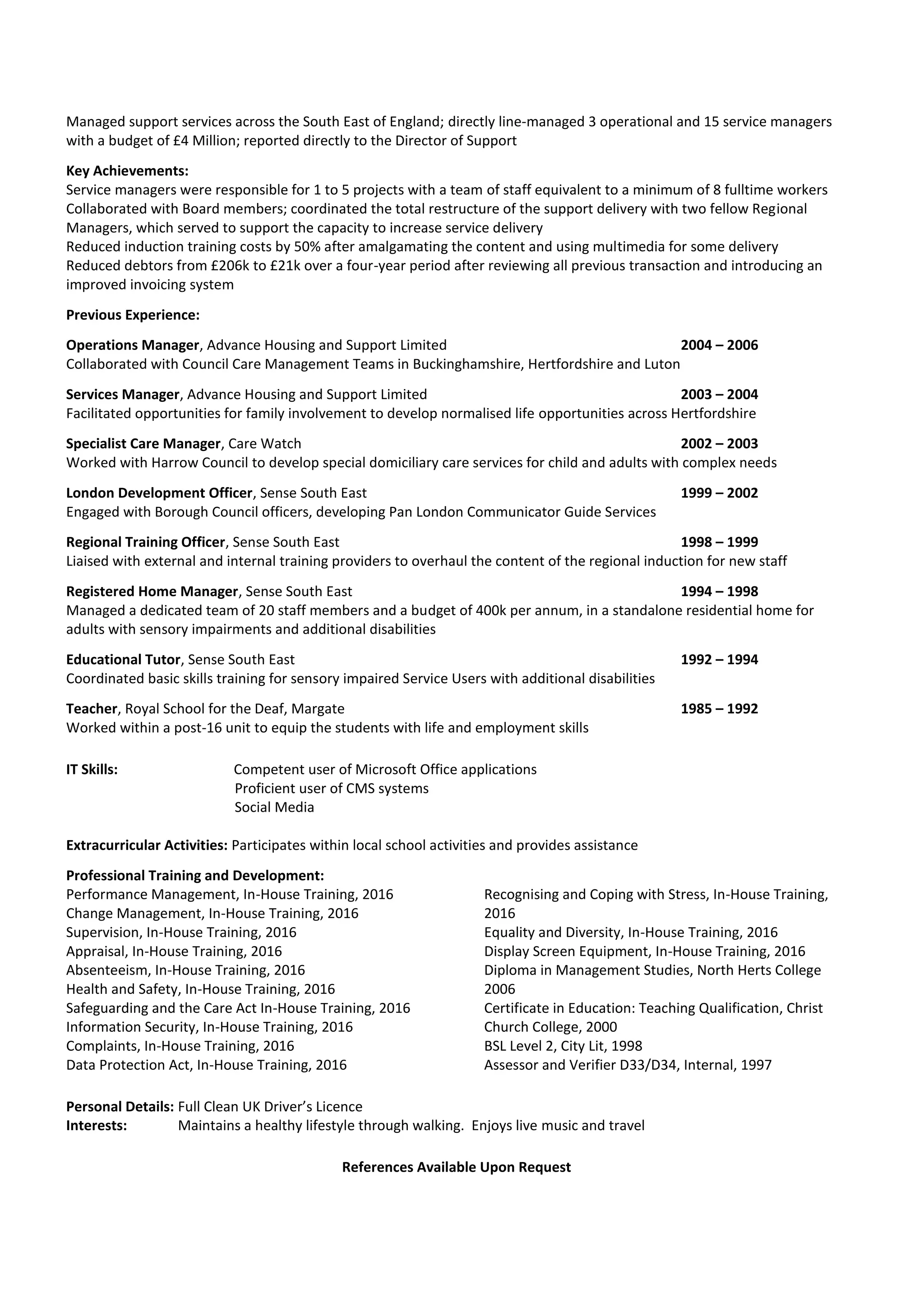 CV Rita Cooper February 2017 | PDF