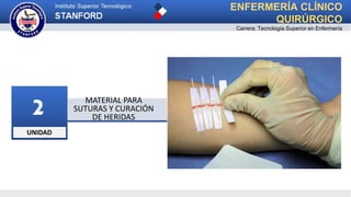 MATERIAL PARA SUTURAS Y CURACIÓN DE HERIDAS | PPTX