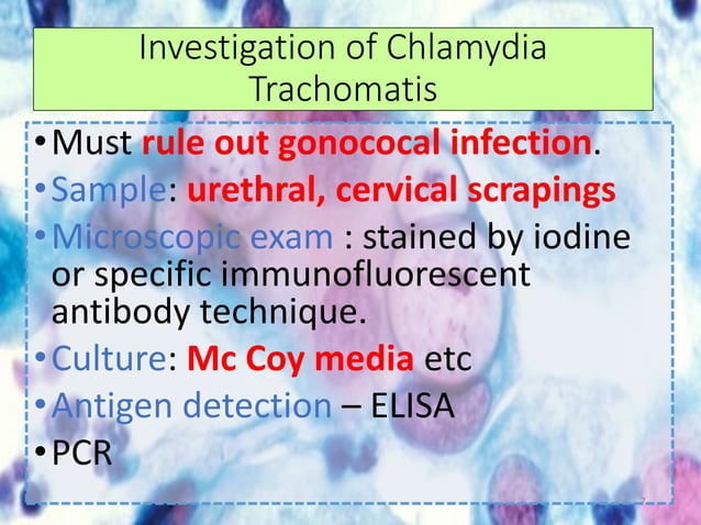 Clinical microbiology : Chlamydia trachomatis an overview of STD's | PDF | Reproductive Health ...