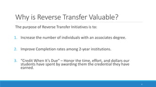 Promoting Missouri Reverse Transerfer | PPT